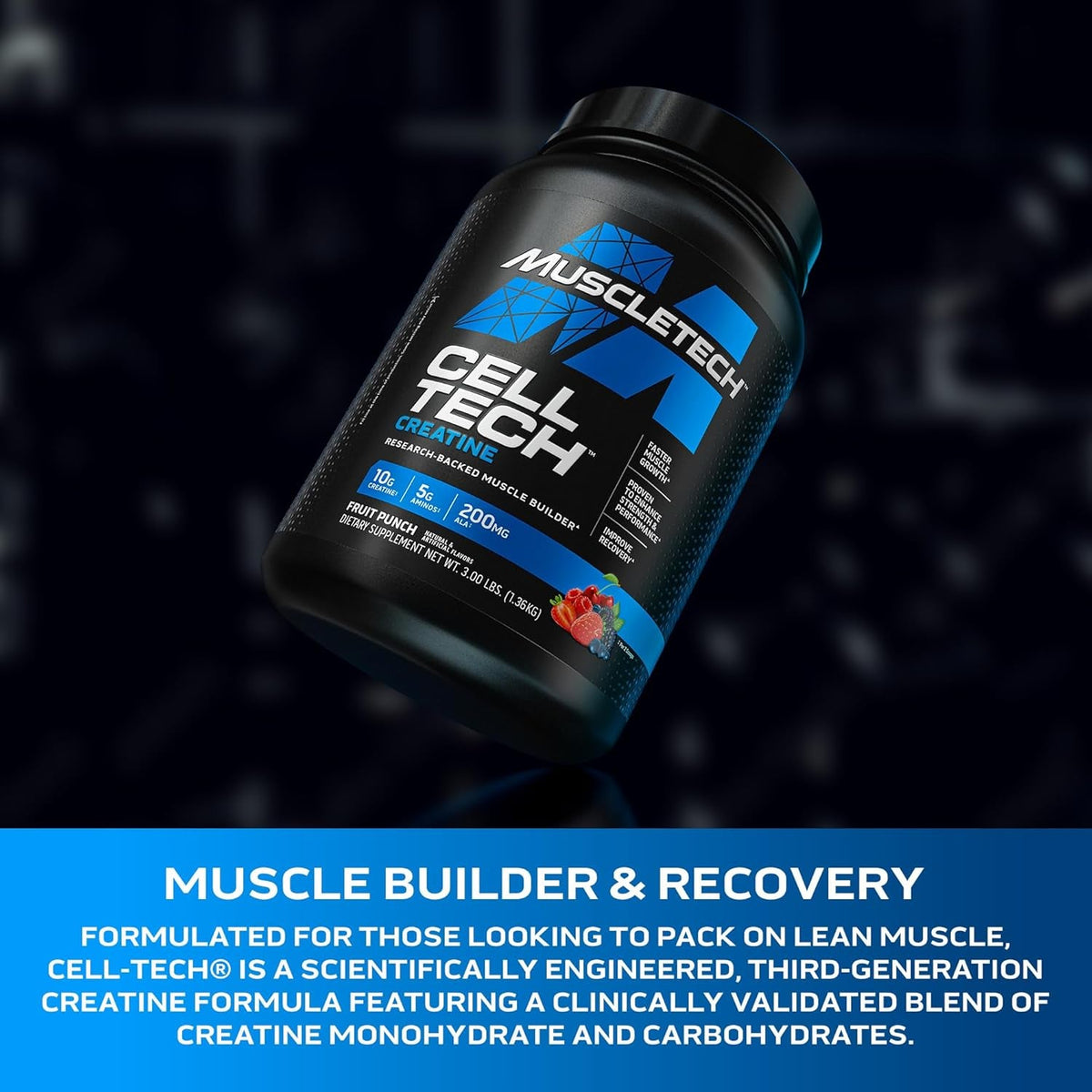 Celltech Creatine Powder, Micronized Creatine, Creatine Hcl, Fruit Pun ...